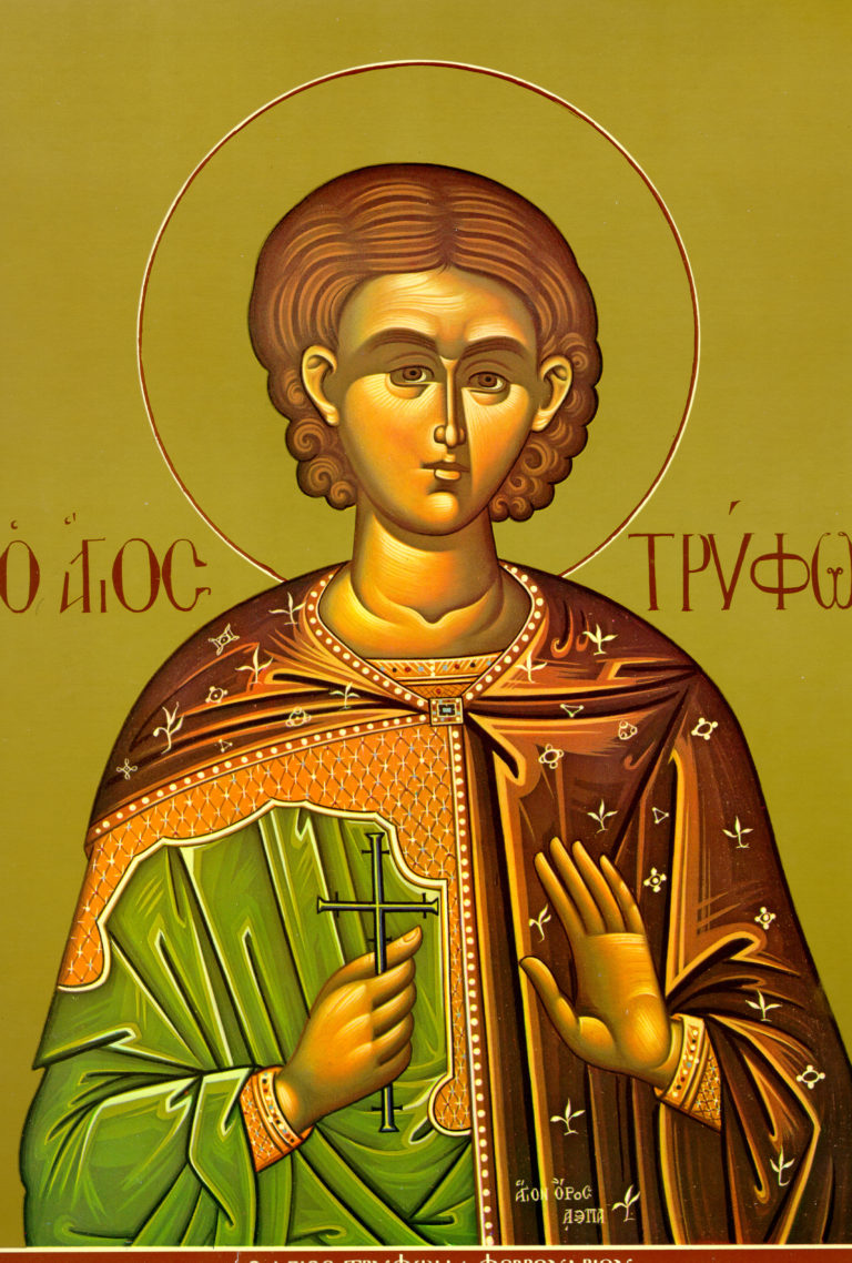 Feb. 01 The Holy Martyr Tryphon - St. Mary Byzantine Catholic Church